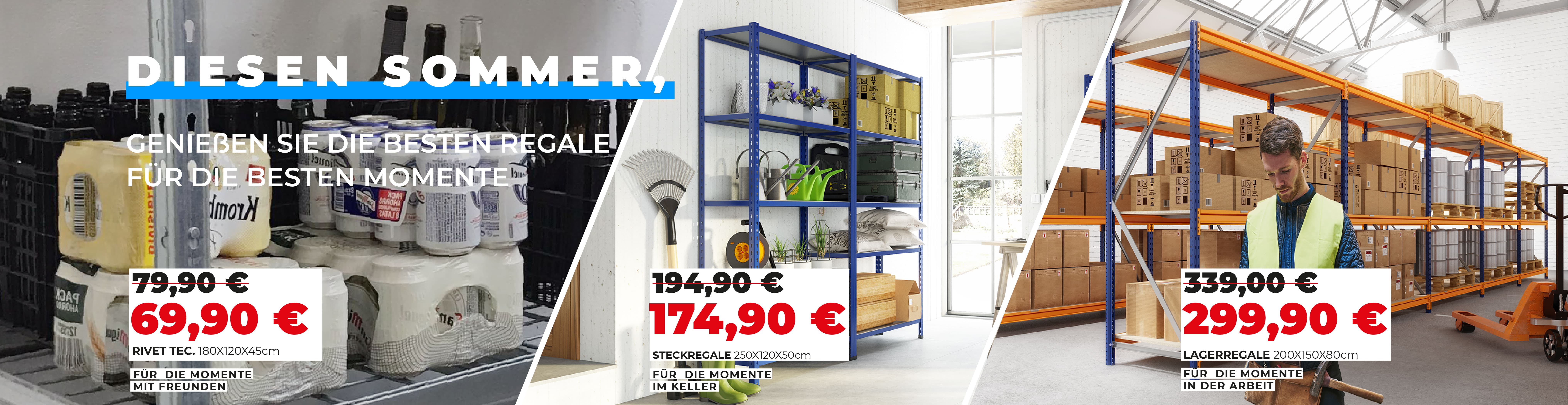 Metallregale und Regalsysteme aus Metall online kaufen · Master Regale